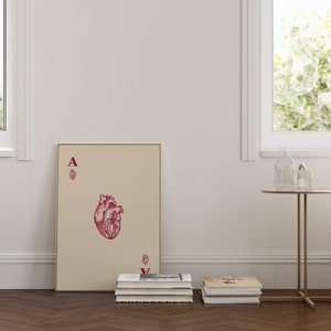 Playing Card Poster Poker Themed Wall Art Casino Decor Game - Etsy