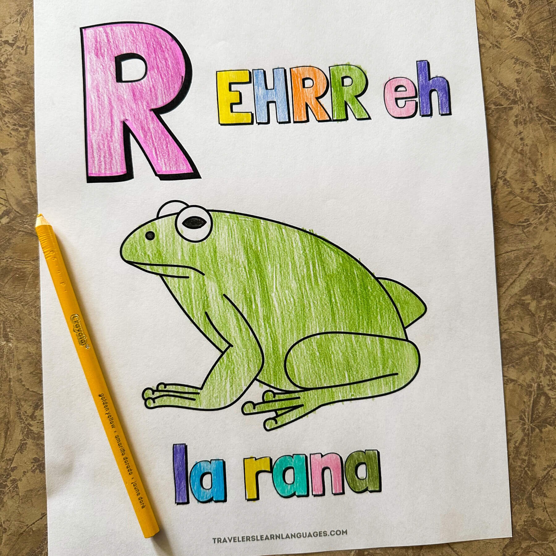 Alphabet in Spanish: Spanish Alphabet Coloring Book for Kids, Printable ...