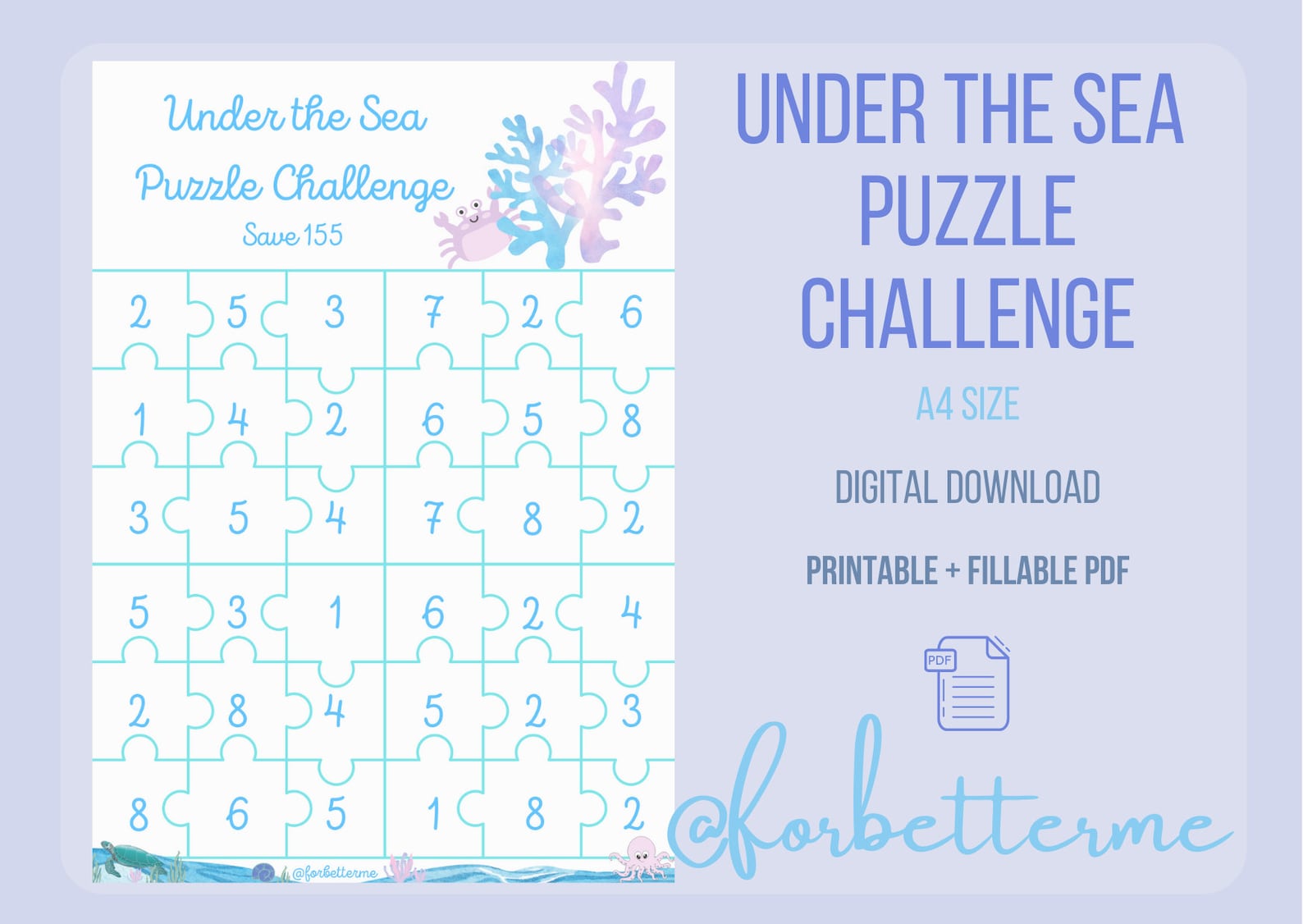 Money Puzzle Savings Challenge Savings Game 2025 Savings Challenge ...