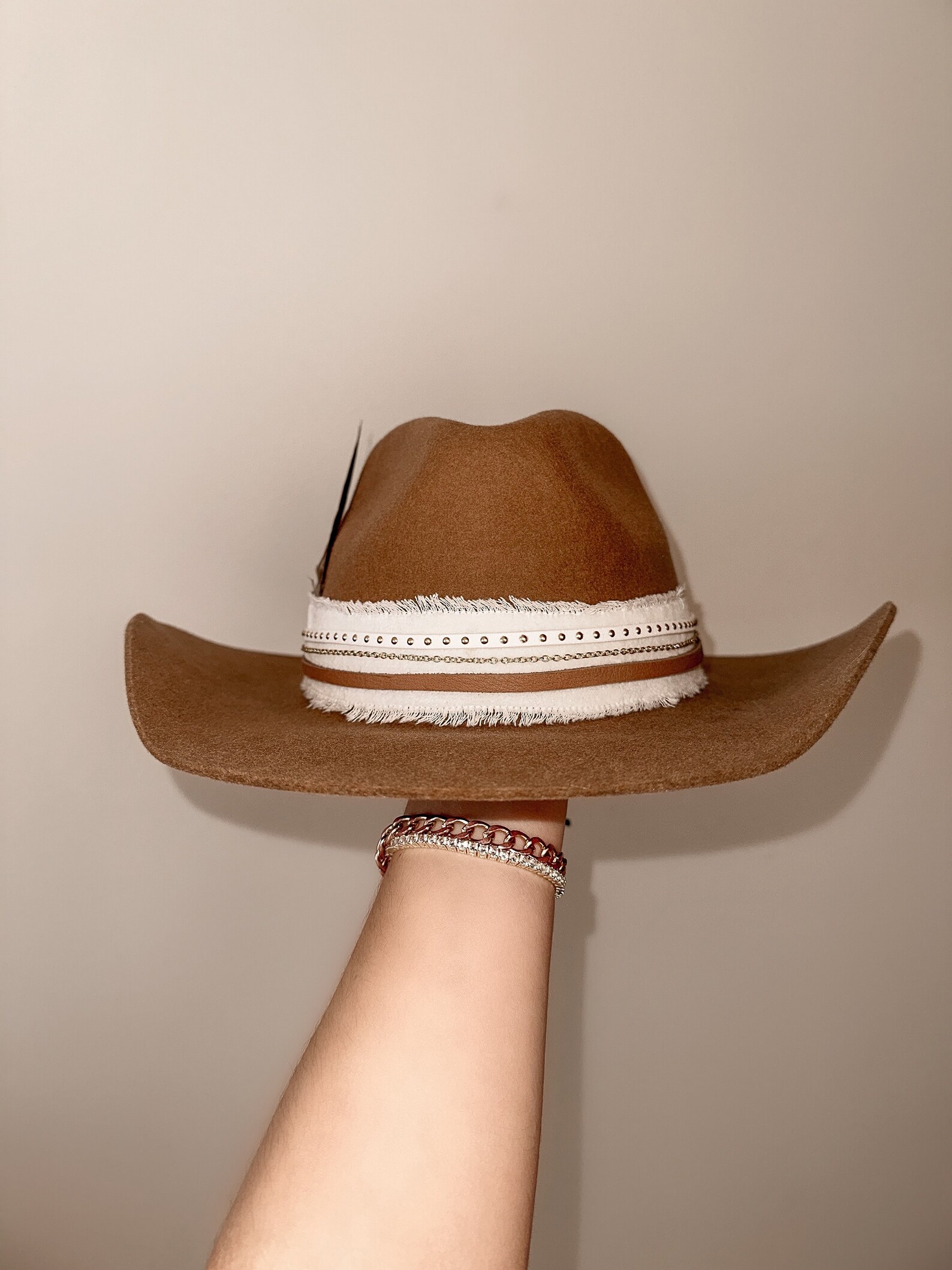 Handmade Hat Western Boho Bohemian Rock Punchy Burnt Feathered Custom ...