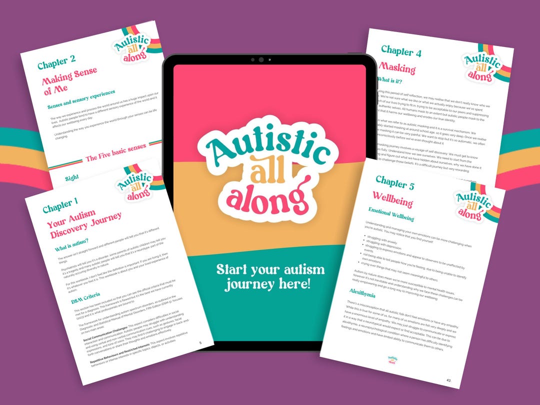 Autistic All Along | Autistic Self-help Workbook | Digital Guide for ...