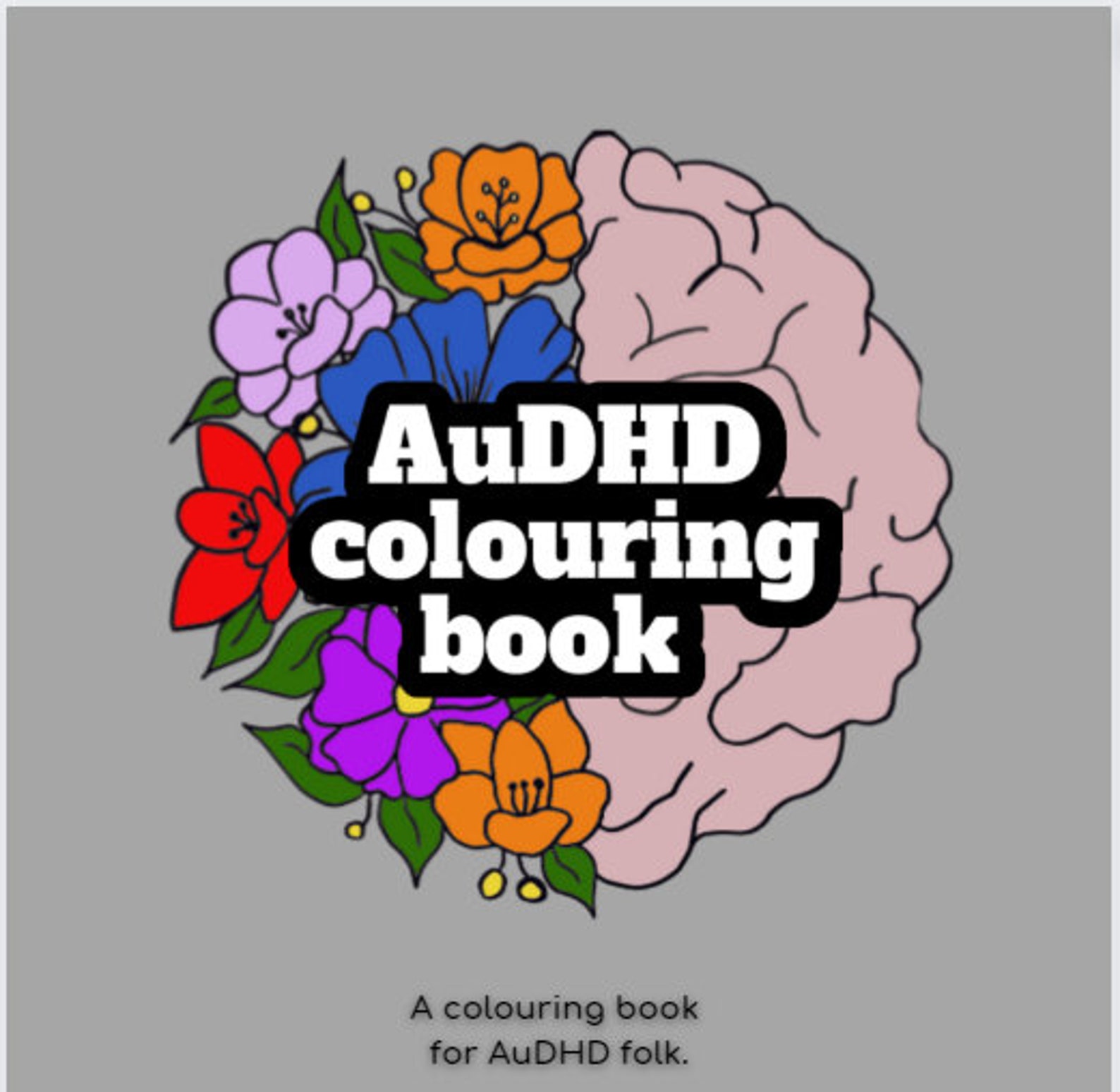 Audhd Colouring Book, Neurodiversity Illustration Book, Autism & ADHD ...