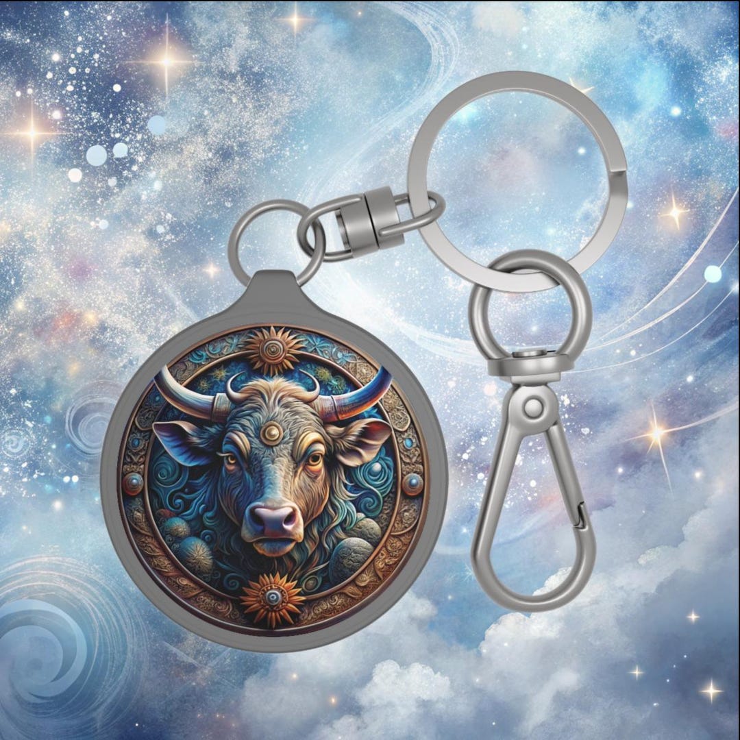 Taurus Zodiac Keychain Beautiful Star Sign Keyring Astrology Gift for ...