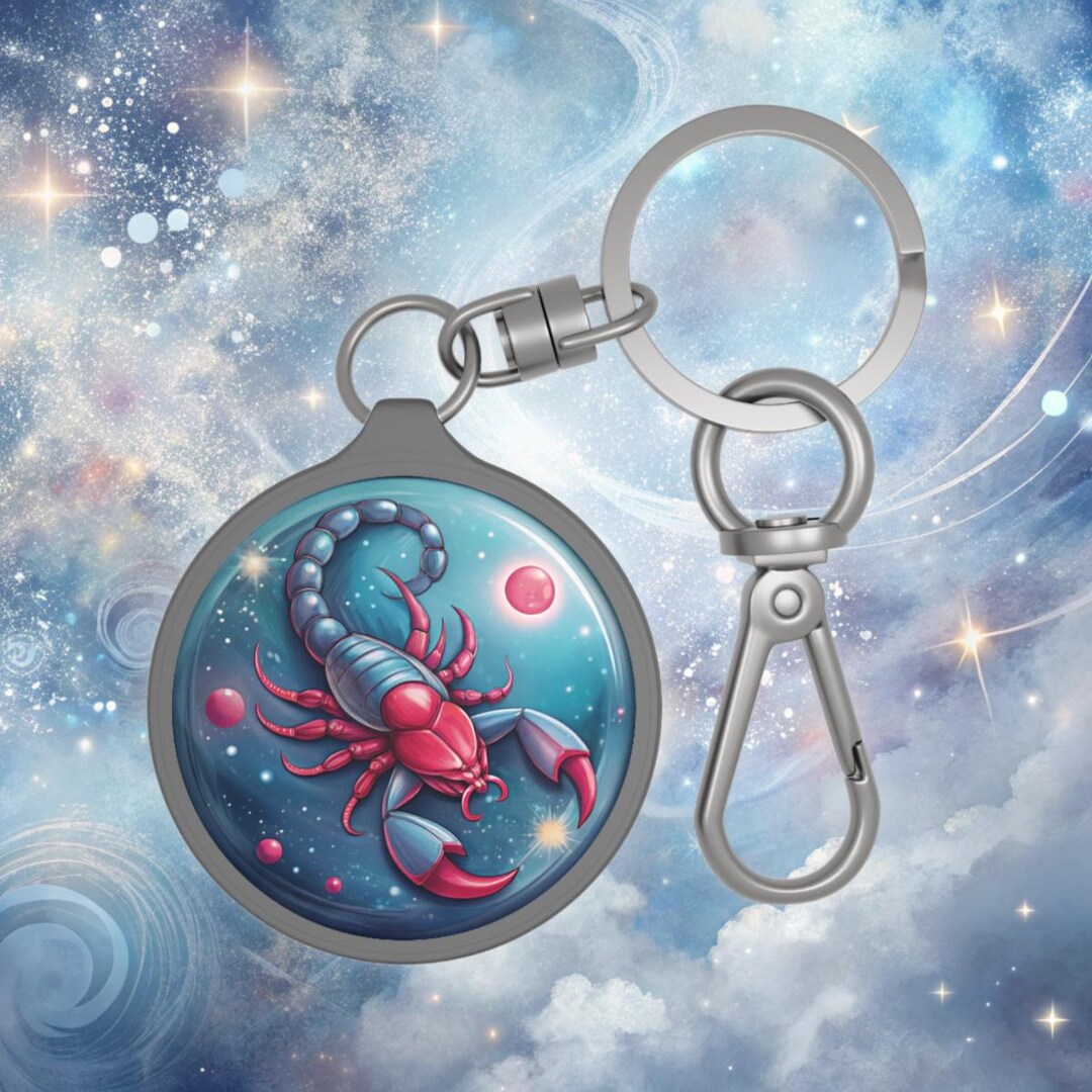 Scorpio Zodiac Keychain Beautiful Star Sign Keyring Astrology Gift for ...