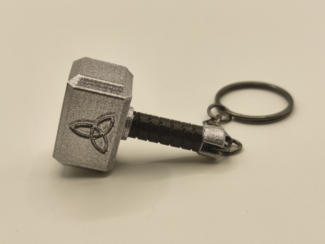 Thor Style Hammer 3d Print Keychain - Etsy