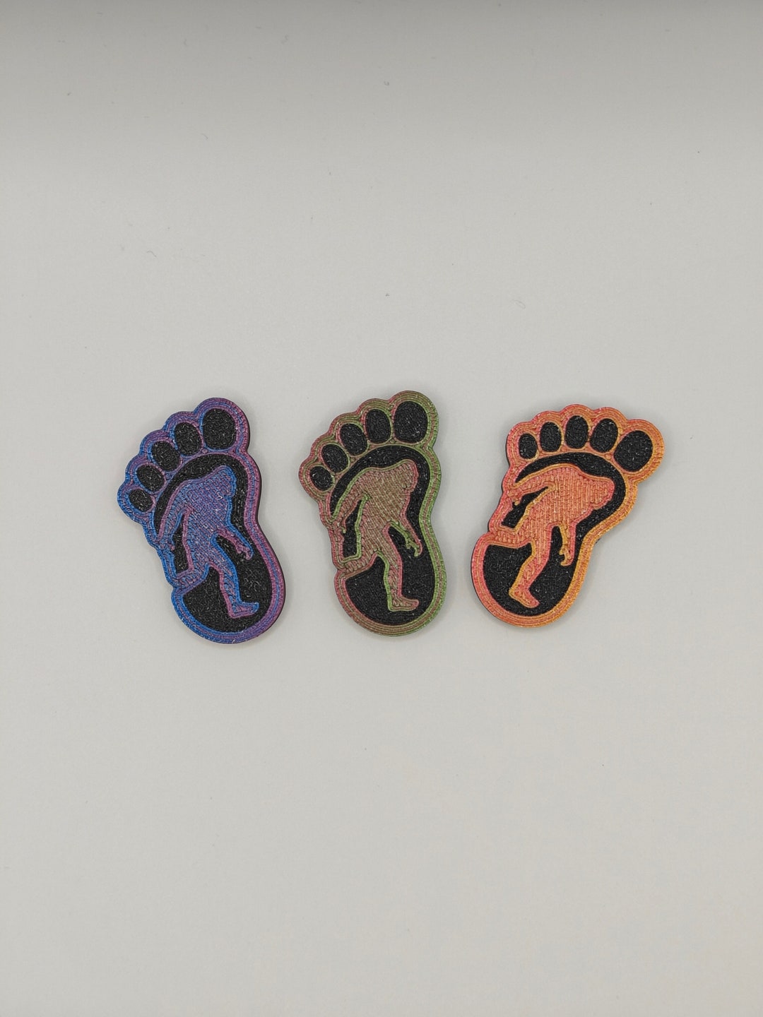 3x Color Set Bigfoot Magnet, Sasquatch Fridge Magnet, Cryptid Decor ...