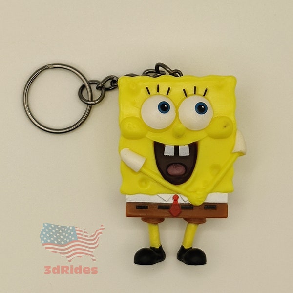 Spongebob Keychain - Etsy