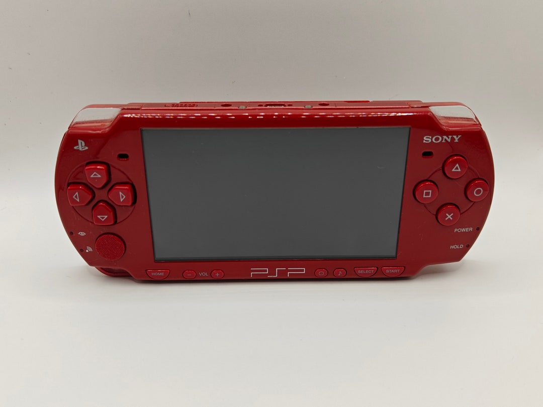 Sony PSP 2001 God of War Red Handheld System W/ Free Game Monster ...