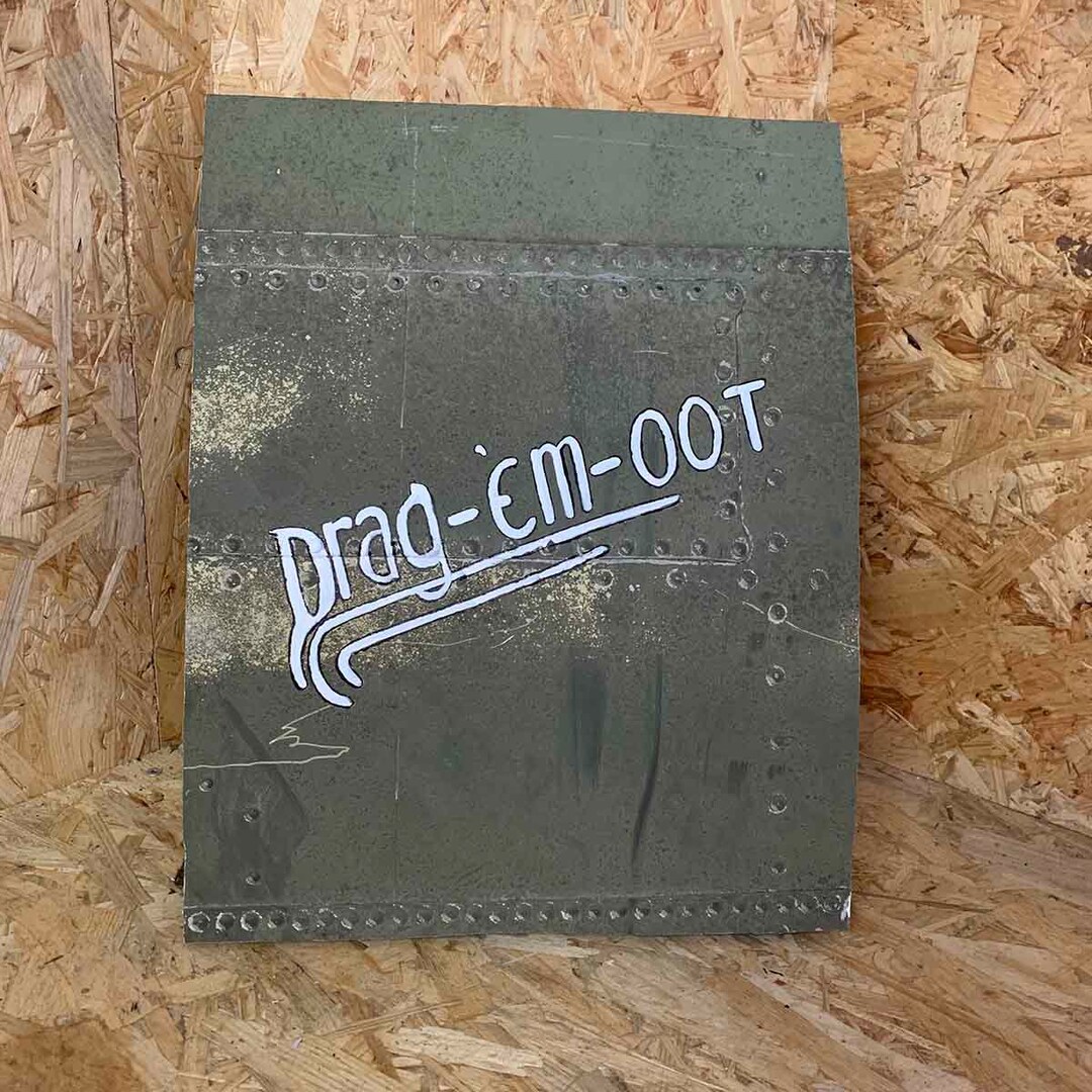 Douglas C-47B Dakota 44-76787 Skin Panel With Drag-em-oot Nose Art - Etsy