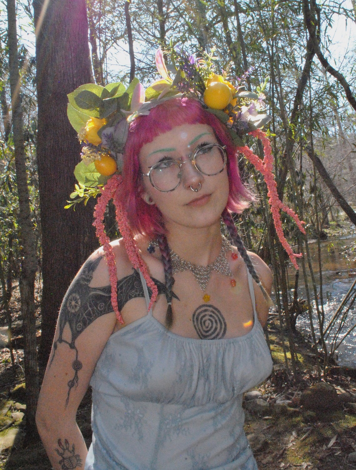 Demeter's Bloom Fairy Crown, Flower Crown, Goddess Crown - Etsy