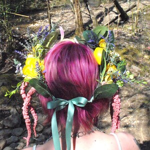Demeter's Bloom Fairy Crown, Flower Crown, Goddess Crown - Etsy