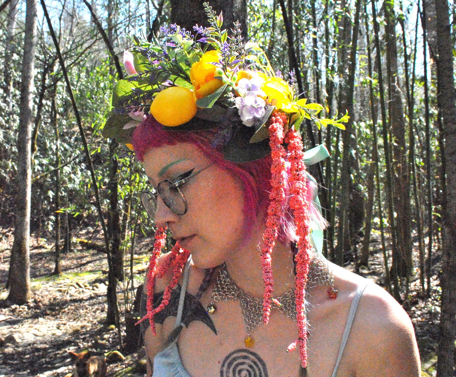 Demeter's Bloom Fairy Crown, Flower Crown, Goddess Crown - Etsy