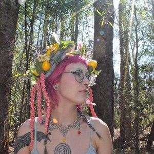 Demeter's Bloom Fairy Crown, Flower Crown, Goddess Crown - Etsy