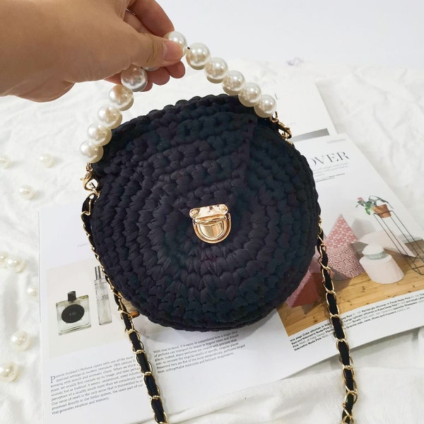 Hand Knit Bag - Etsy