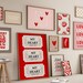 Valentines Gallery Wall Art Set of 55 Prints, Retro Valentines Day ...