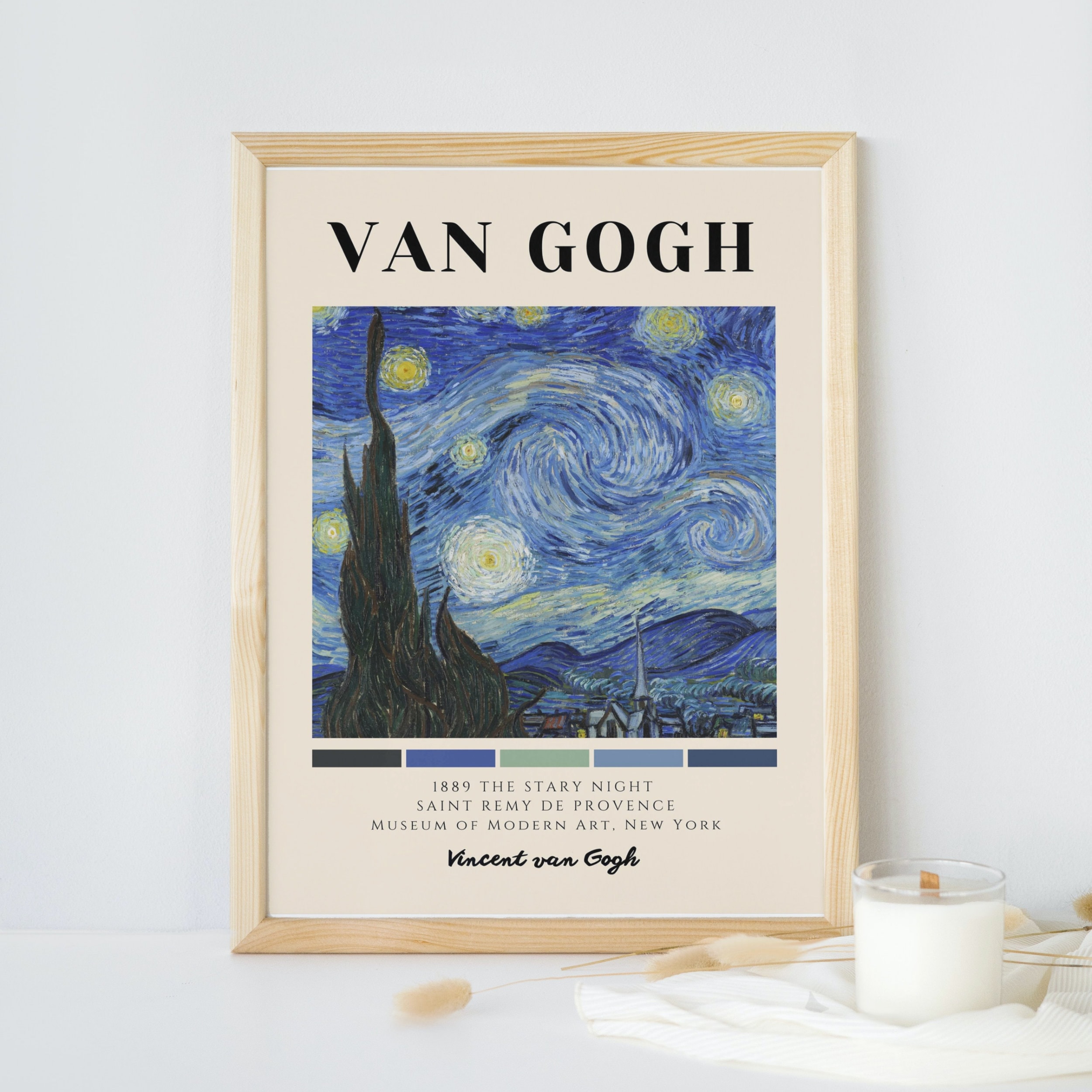 Eclectic Printable Wall Set, Famous Artist Paintings, Yayoi Kusama ...