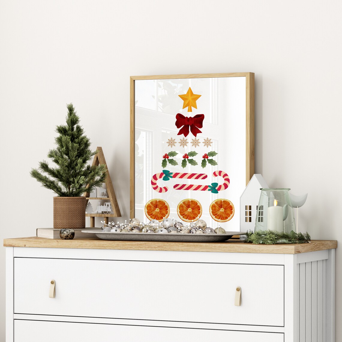 50 Funny Christmas Poster Prints, Modern Christmas Decor for Farmhouse ...