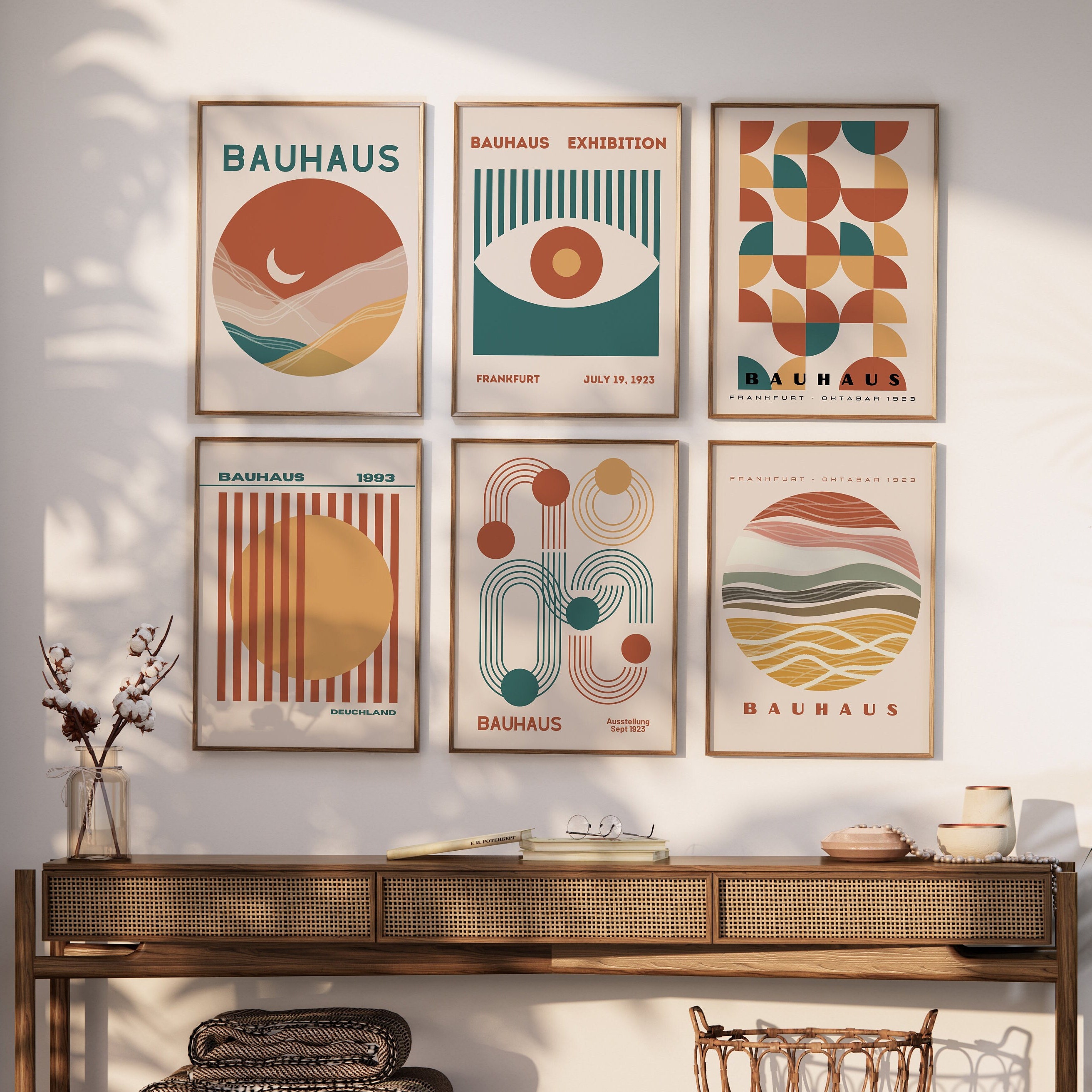 Gallery Wall Art Set of 24, Eclectic Poster Set for Living Room and ...