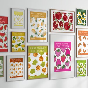 200 Fruit Poster, Fruit Market Kitchen Wall Decor, Fruit-inspired ...