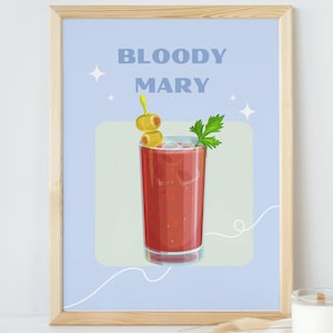 Cocktail Bar Poster Set of 6, Bar Printable Art, Retro Cocktail Posters ...