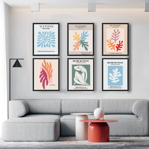 Henri Matisse Exhibition Poster Set of 6, Vintage Henri Matisse ...