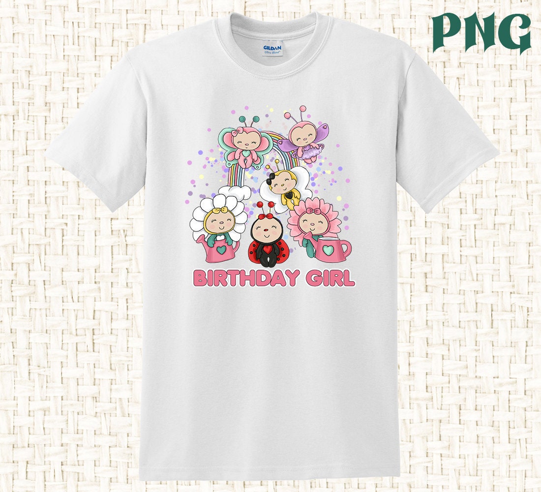 Cute Bugs Birthday Girl PNG, Baby Bugs Birthday Girl Png, Cute Flowers ...