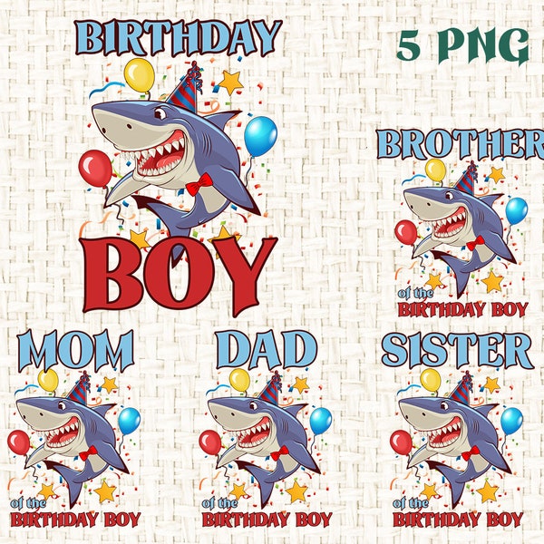 Shark Family Bundle - Etsy