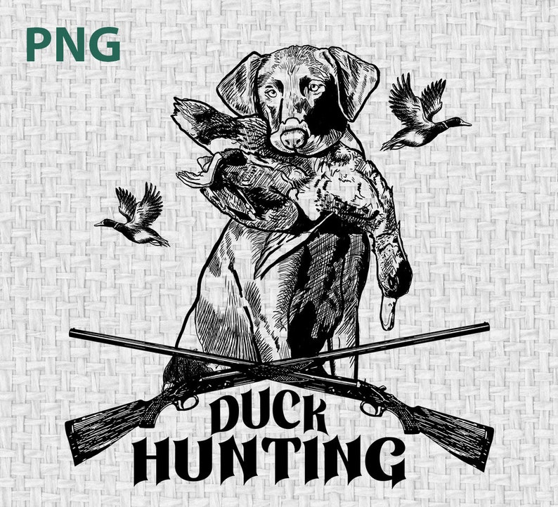 Duck Hunting PNG, Hunting Dog PNG, Sublimation - Etsy