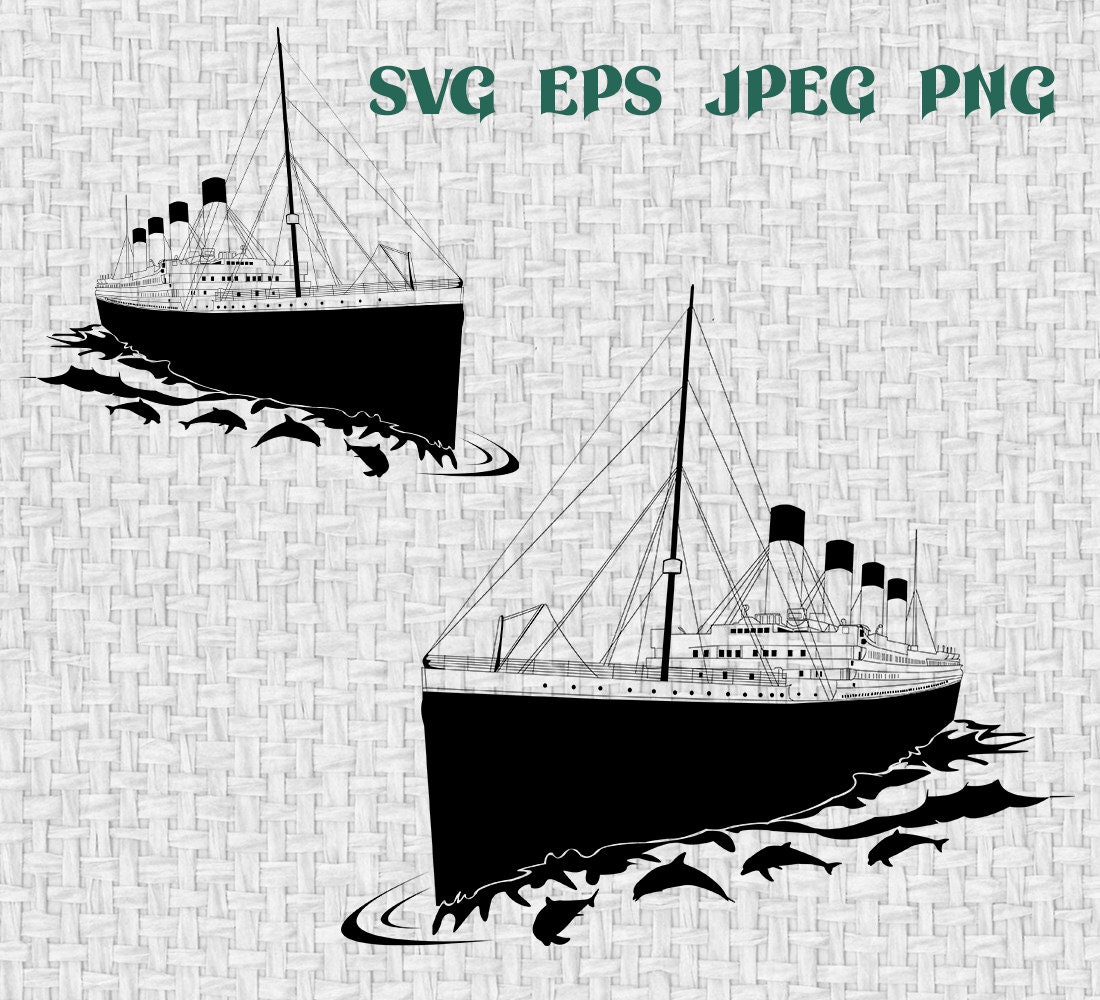 Titanic SVG, PNG, Eps, Jpeg - Etsy Canada