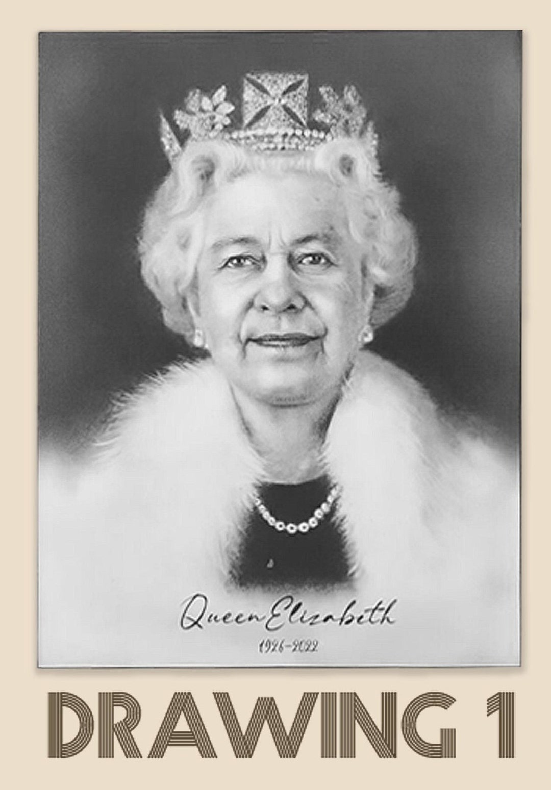 Her Majesty the Queen: Elizabeth II Art Canvas High Quality, Detailed ...