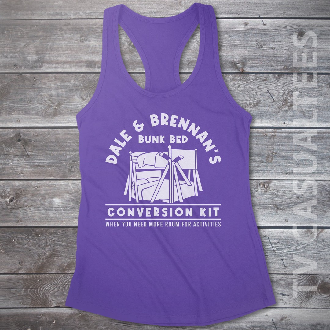 Dale & Brennan's Bunk Bed Conversion Kit Ladies Racerback Tank Top ...