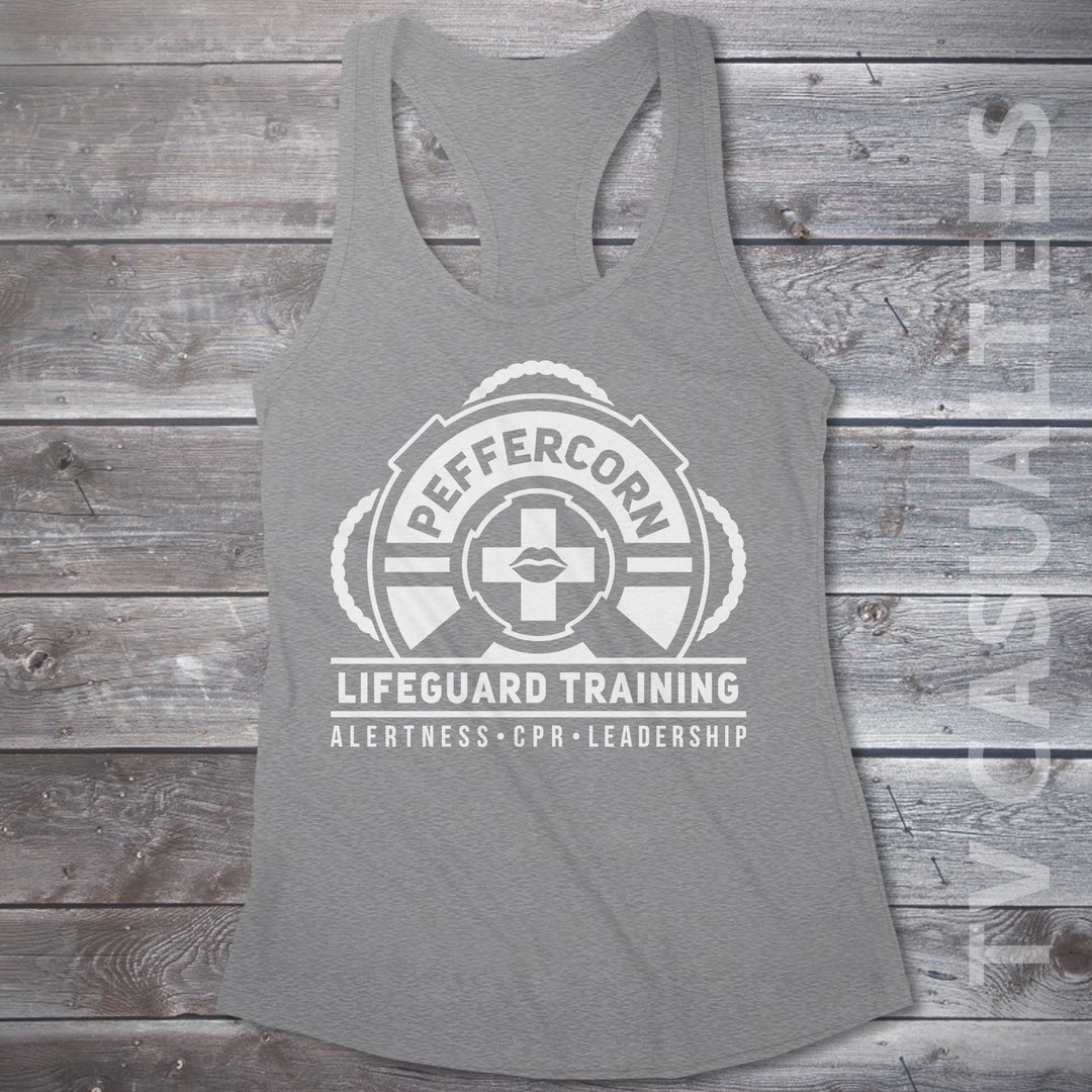 Peffercorn Lifeguard Academy Ladies Racerback Tank Top - - Etsy