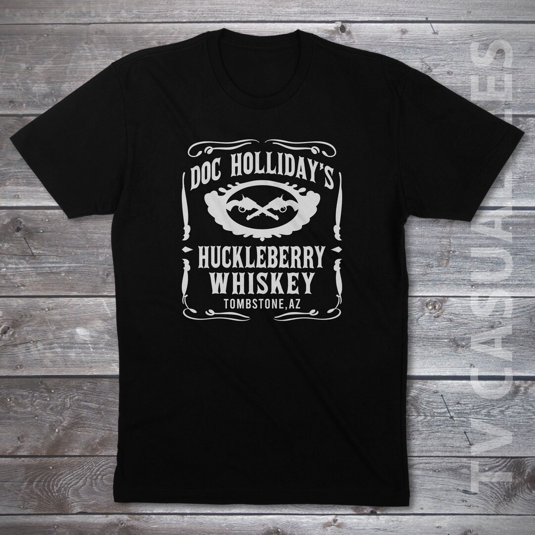Doc Holliday's Huckleberry Whiskey Mens T-shirt or Tank Top - American ...