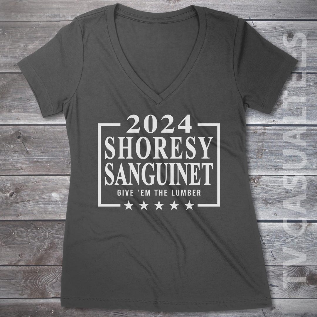 Shoresy Sanguinet 2024 Ladies Crewneck or V-neck T-shirt -pop Culture ...