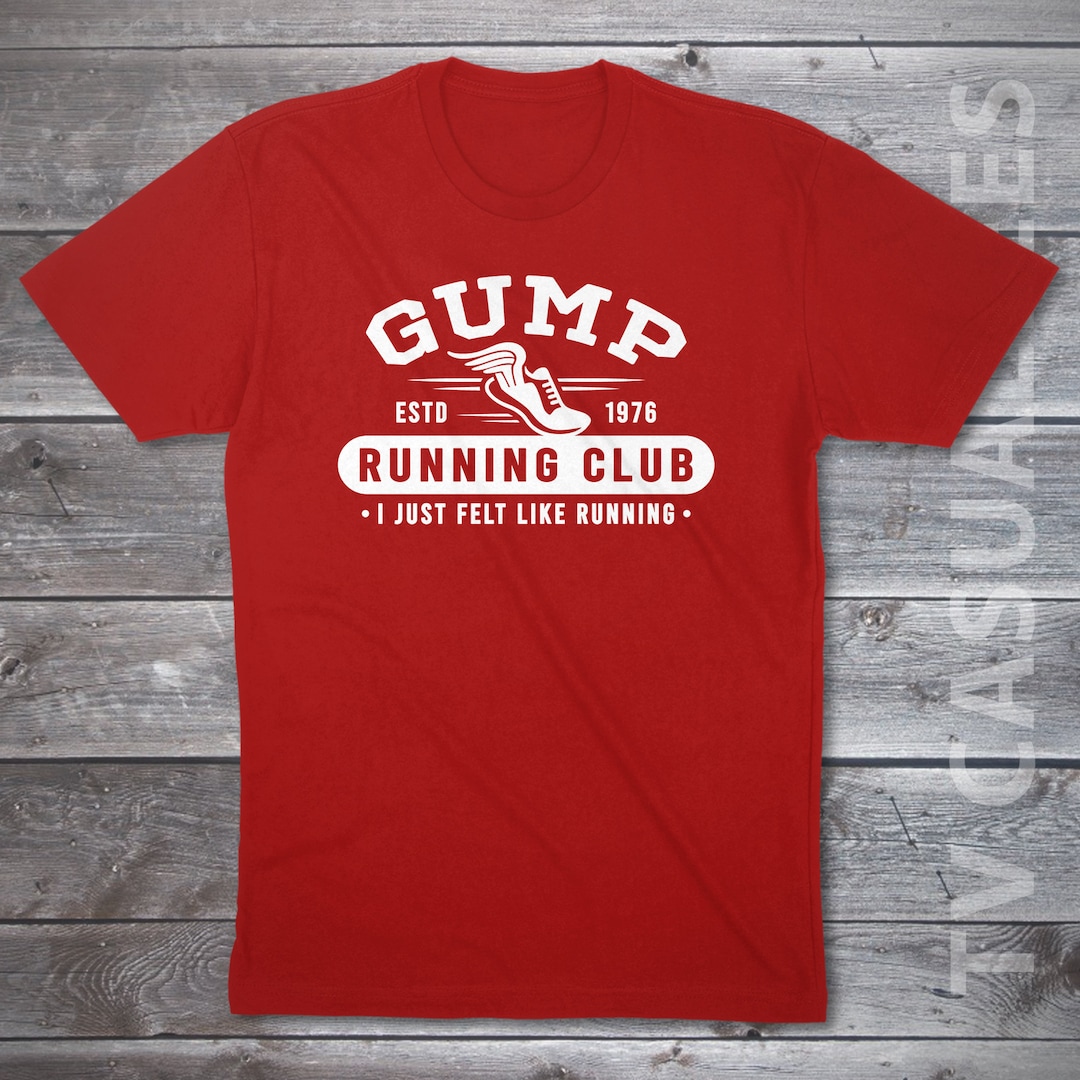 Gump Running Club Mens T-shirt or Tank Top - Funny, Pop Culture Shirt ...