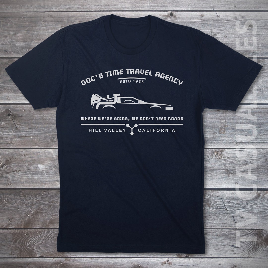 Doc's Time Travel Agency Mens T-shirt or Tank Top Sci-fi Comedy, Funny ...