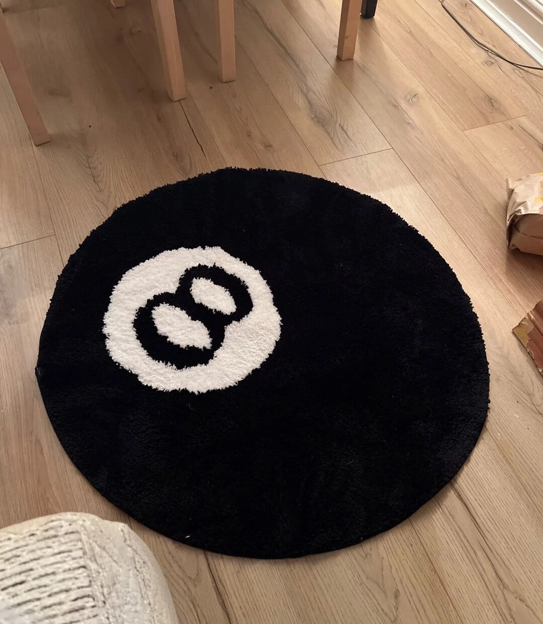 8 Ball Rug Billiards Rug 8 Ball Decor 8 Ball Room Decor - Etsy