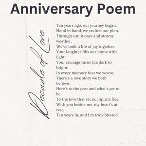 Custom Personalized Poem Unique Gift for Any Occasion - Etsy