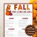 Find Someone Who Fall Game Printable, Fall Games for Teens, Fall Games ...