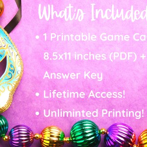 Mardi Gras Game Word Scramble, Mardi Gras Party, Mardi Gras Printable ...