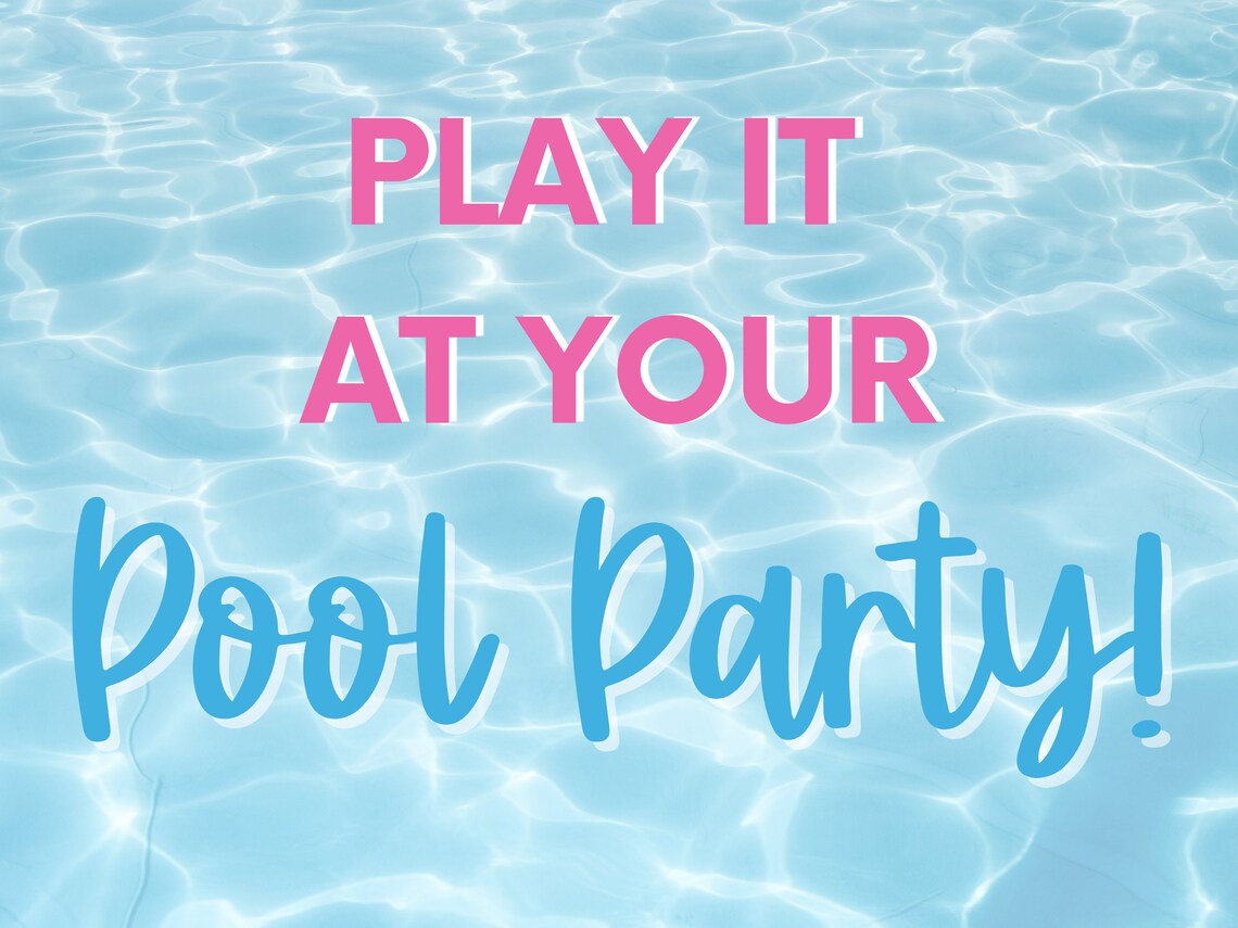 Printable Pool Party Games 8 Game Bundle Vol. 1 Trivia Games - Etsy