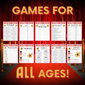 Oscars Party Game Bundle: 20 Printable Games (digital Download) - Etsy