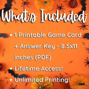 Halloween Riddles Game for Kids & Seniors (printable Digital Download ...