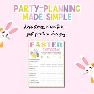 Scattergories Easter Game Printable, Family Fun Activity, Kids Easter ...