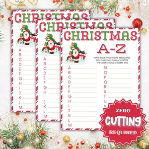 A-Z Christmas Word Game: Printable Kids Activity (digital Download) - Etsy