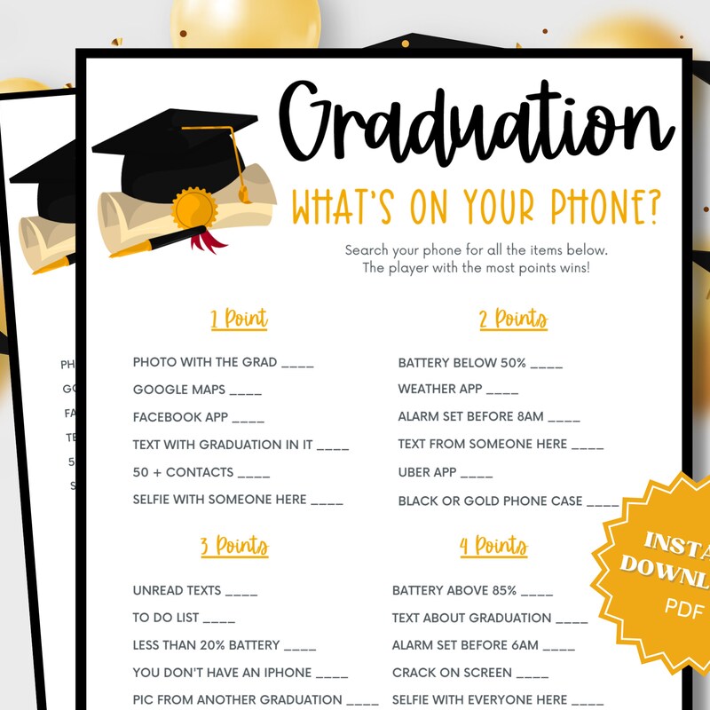Graduation Games - Etsy