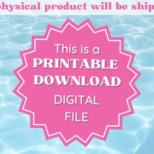 A-Z Pool Party Word Game, Pool Party Games, Pool Party Activity, Pool ...