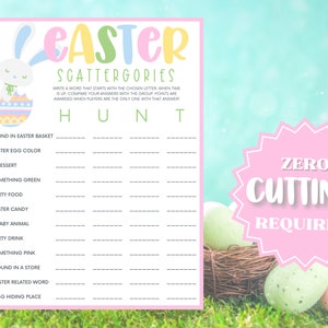 Scattergories Printable Easter Game, Easter Games for Kids, Printable ...