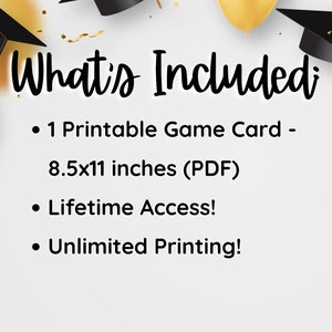 Pictionary Printable Graduation Game, Pictionary Game, Group Party ...