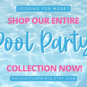 Pool Party Word Search Game: Printable Kids Activity (digital Download ...